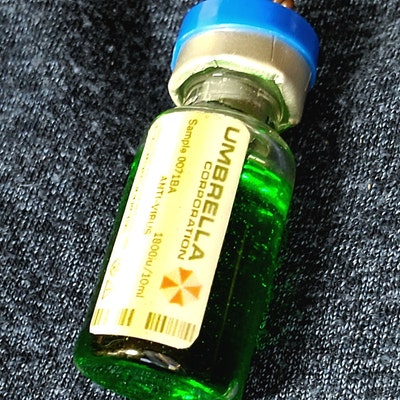 Resident Evil T Virus G Virus and Anti Virus Blue Green and Purple ...