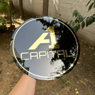 Round Business Logo Sign Custom Logo Business Sign for Wall - Etsy