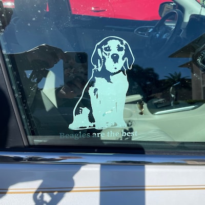 Dog Car Decal, Dog Breed Decals, Dog Name Decal, Custom Pet Stickers ...
