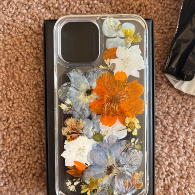 Handmade Pressed Flower Phone Case for iPhone SE X 11 12 13 14 15 Pro ...