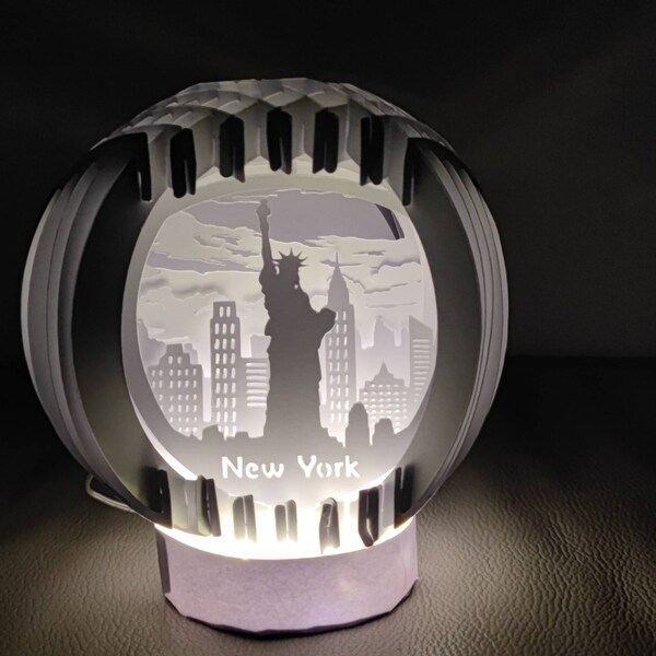 Combo 4 Templates Sphere Pop-up: City in the U.S.- Digital File - Globe ...