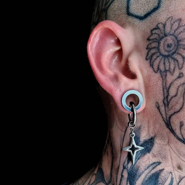 Stainless Steel Multi Chain Earrings| Mismatched Earrings | Grunge Punk ...