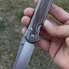 Large Sebenza 21 / 31 & Large Inkosi Custom Titanium Double Thumbstud ...