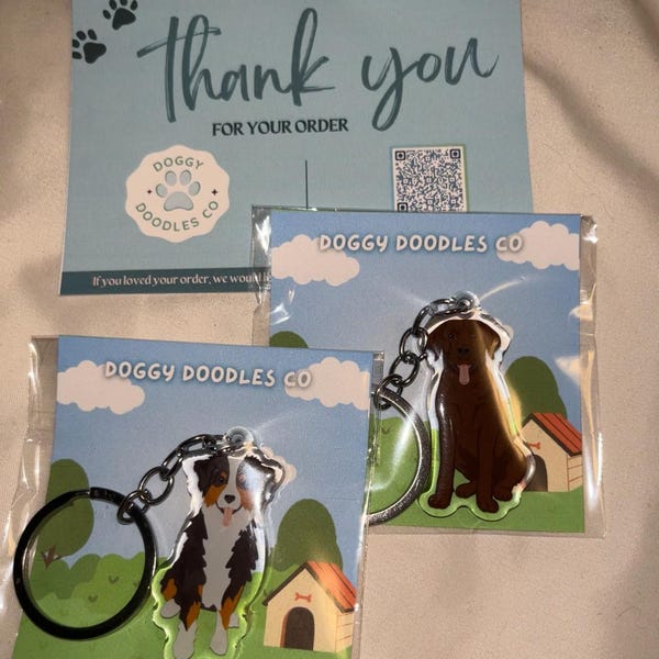 American Bully Epoxy Dog Breed Keychain | American Bully Keyring | Cute ...