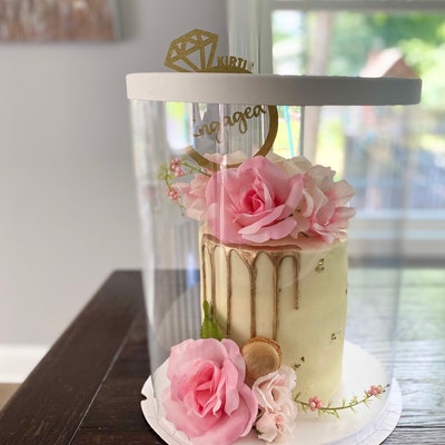 10 Sets 10 Diameter by 12.5 Tall Clear Round Cake Boxes, See Through ...
