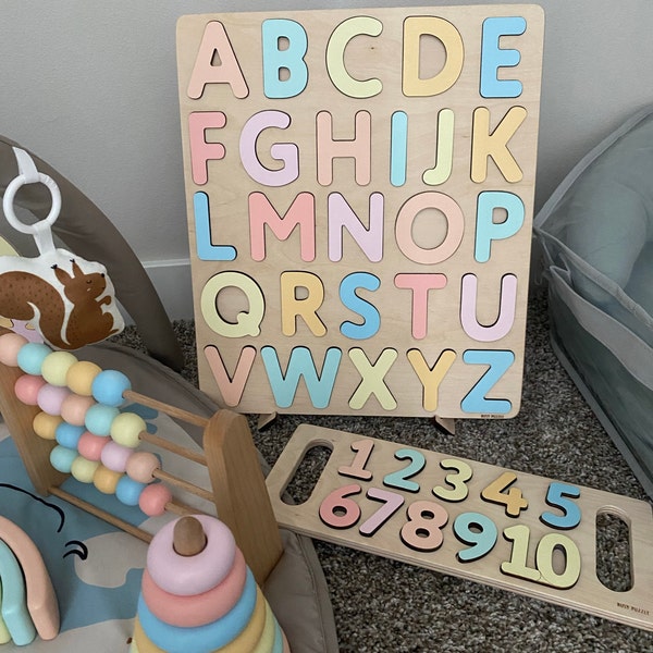 Alphabet Puzzle, ABC Puzzle, Montessori Board, Educational Board, Gifts ...