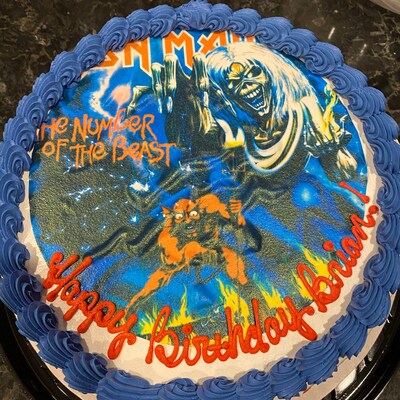 Heavy Metal Band Edible Cake Topper Maiden ACDC Manowar ... Its Your ...