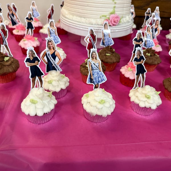 Custom Logo Cupcake Toppers for Events, Personalized Branding for ...