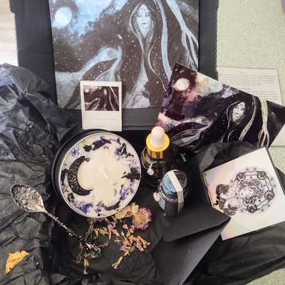Hel/hela Dendritic Opal Goddess Ritual Altar Set Kit Norse - Etsy