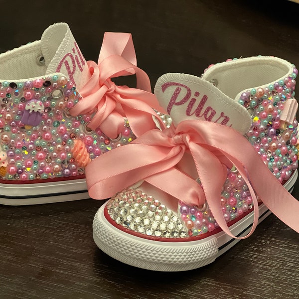 Shades of Pink Custom Converse - Etsy