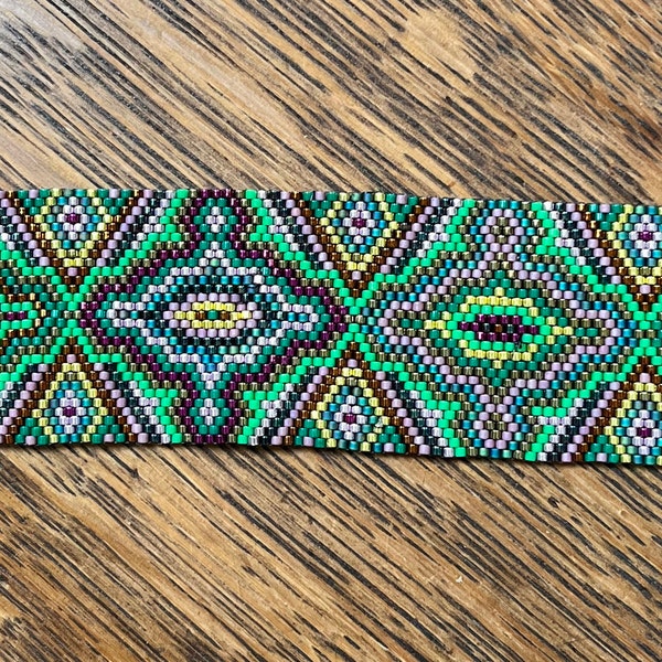 Odd Count Peyote Stitch Bracelet Pattern, Instant PDF Download, Peyote ...