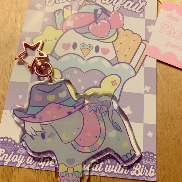 Astro Birb Kawaii Enamel Pin | Pastel Space Budgie Parakeet Enamel Pin ...