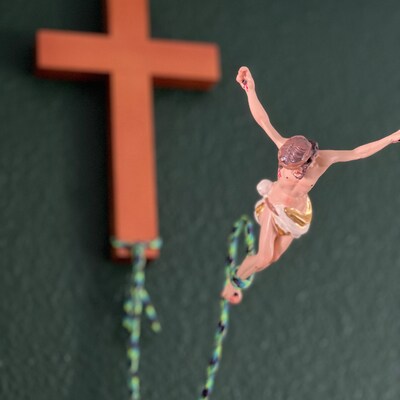 The Original Bunjesus Bungee Jumping Jesus - Etsy