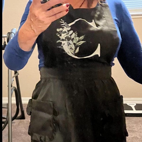 Personalized Initial Apron, Custom Letter Monogram Apron, Gift for Her ...
