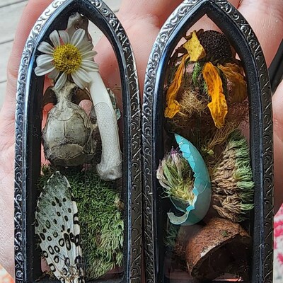 Gothic Arch Pendants, Terrarium Lockets, Reliquary, Church Window ...
