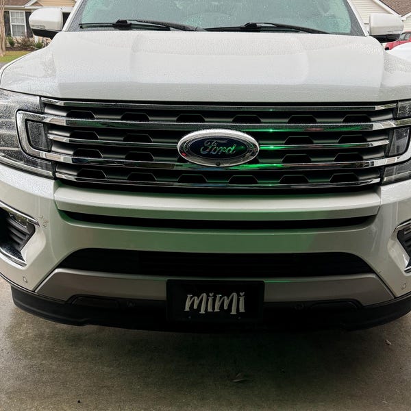 Engraved Mimi License Plate Front Vanity Car Tag Diamond Etched on ...