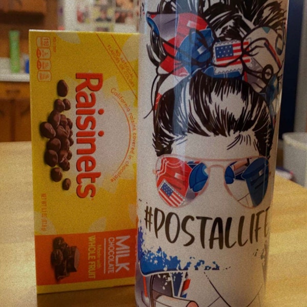 Postal Life Tumbler Sublimation Design: Seamless 20oz Skinny Tumbler ...