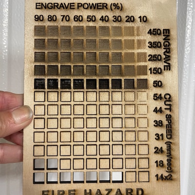 OMTECH Laser Lightburn Materials Libraries All OMTECH Lasers 40 50 55 ...