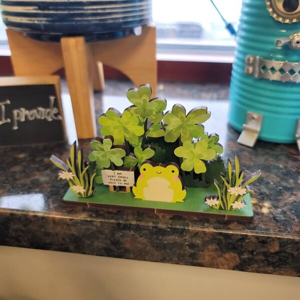 Please Be Nice to Me, I'm Very Small Frog Desk Companion- Cute Coworker ...