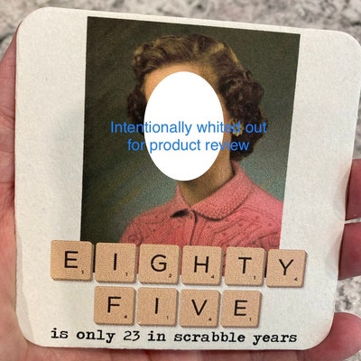 Photo Birthday Party Coasters Pulp Board Custom Name Coasters 40 Years ...