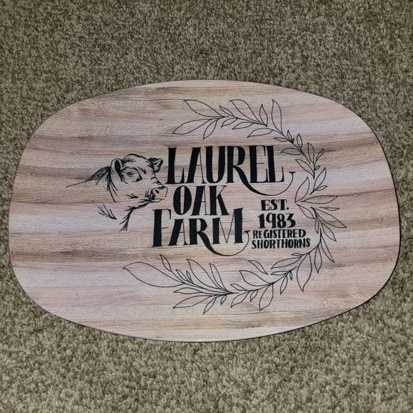 Custom Text Design Photo Logo Personalized Platter, Personalized Gift ...