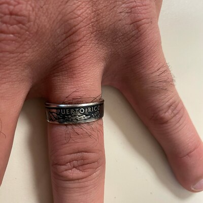 Puerto Rico Coin Ring - Etsy