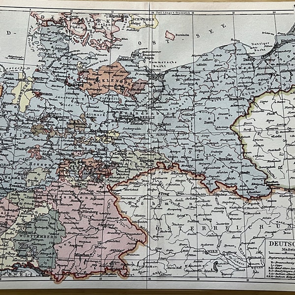 Map of the Roman Empire Around AD 395 / Wall Print / History ...