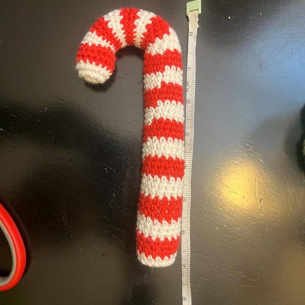 Candy Cane Crochet Pattern Amigurumi Candy Cane Pattern Christmas