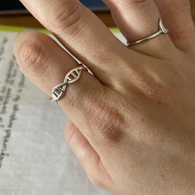 Gold Dna Ring-dna Ring-science Ring-chemistry Ring-molecule Ring ...