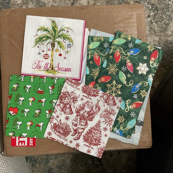 2-snoopy Graduation Cocktail Decoupage Napkins-peanuts Decoupage ...