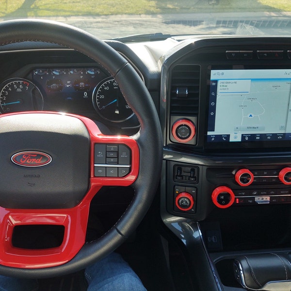 Knob Cover Set for Ford F150 2021+ Interior Accessories Knob Covers 7 ...