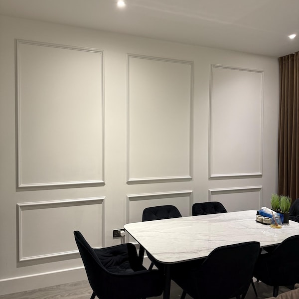 Wall Molding Package Ready to Assemble, Pre-cut Factory Primed, Nested ...