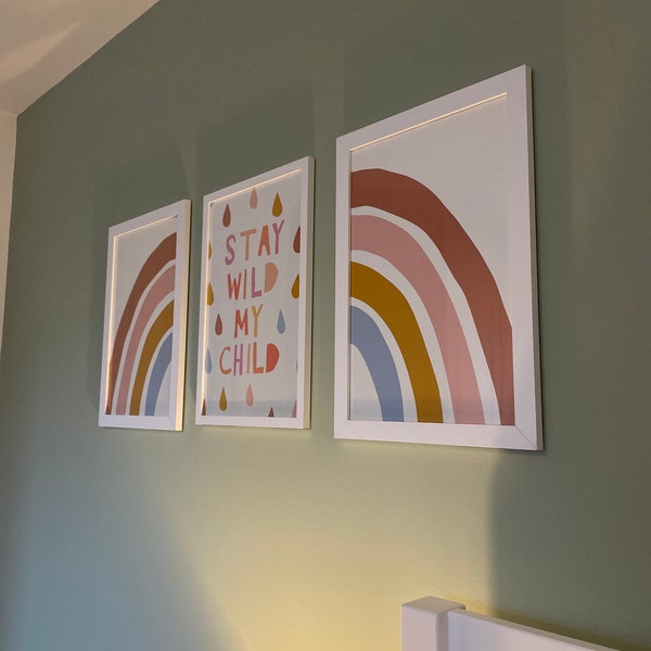 Rainbow Print, the Little Wagon, Kids Rainbow Walll Art, Home Decor ...