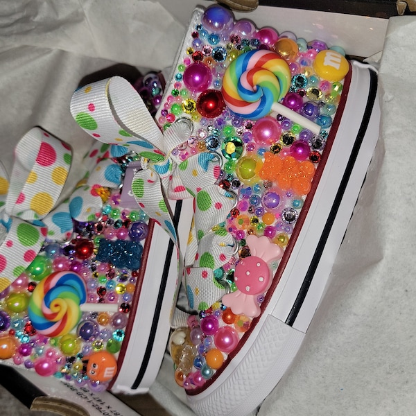 Personalized Candy Converse, Genuine Real Converse Brand, Polka Dot ...