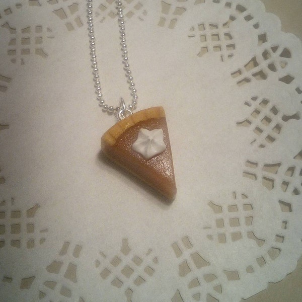 Food Jewelry, Scented Pumpkin Pie Necklace, Mom Gift From Daughter ...