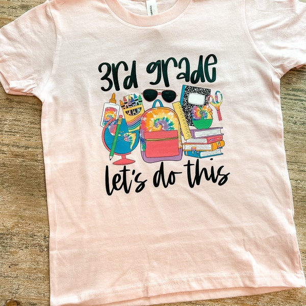 Let's Do This School Grade Bundle of 9 PNG Print File for Sublimation ...