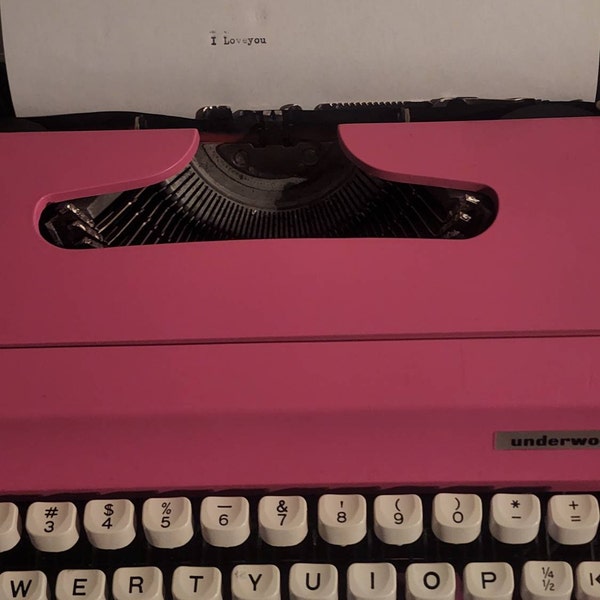 RARE FULLY FUNCTIONAL Gold Underwood Golden Touch Vintage Typewriter X ...