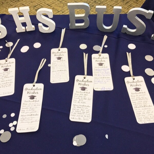 Set of 8 Graduation Party Wishing Tree Tags / Wishes for the Graduate ...