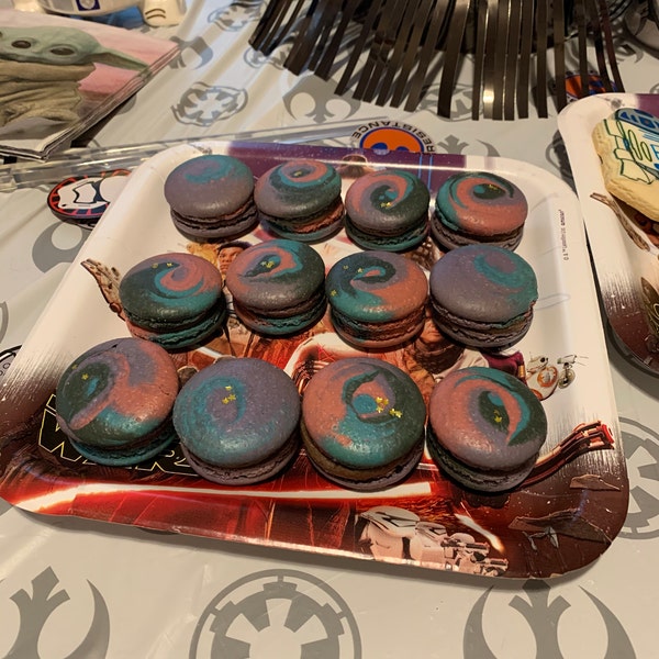 Galaxy Space Macarons - 6/12/24 - Choose Your Flavor - French Macaroons ...