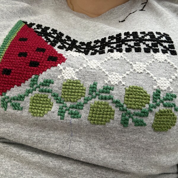 Dome of the Rock and Keffiyeh Palestinian Tatreez Embroidery PDF ...