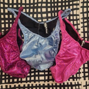 Custom Men's Bodybuilding Posing Trunks Red Shimmer NPC, IFBB, OCB ...