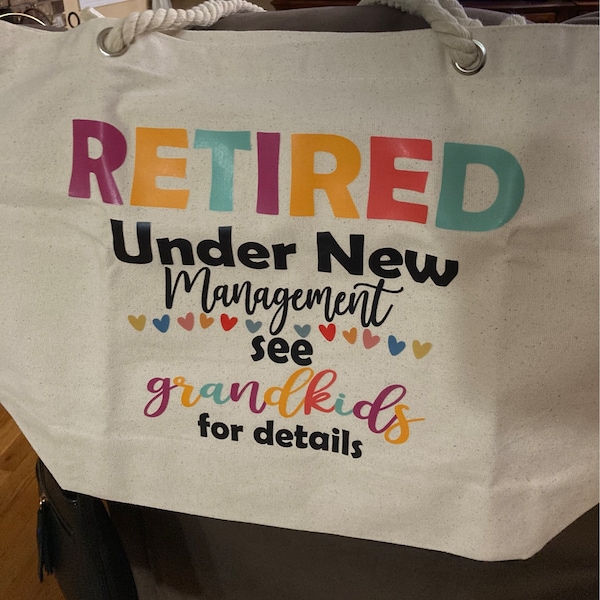 Retired Bag, Retirement Gift for Women, Retirement Gift Bag, Retired ...
