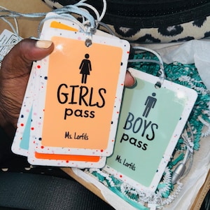 Teacher Hall Passes-classroom-office Pass-nurse Pass - Etsy