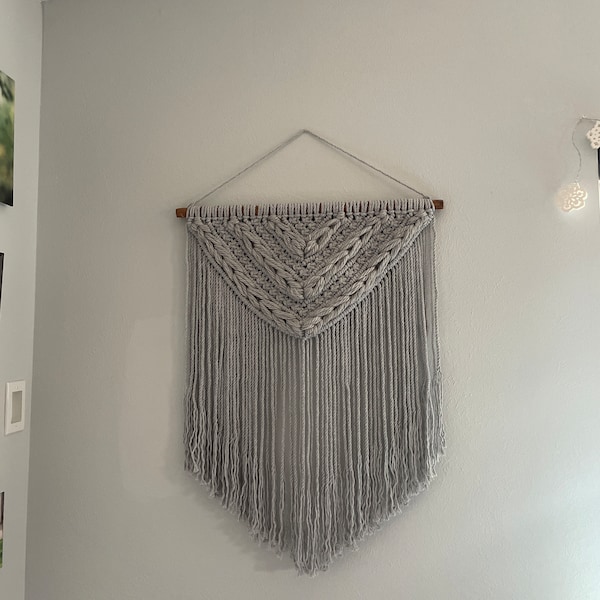 Small Macrame Wall Hanging, Christmas Tree, Macrame Wall Art, Woven ...