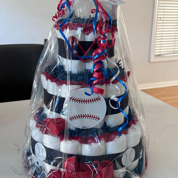 Basketball Diaper Cake: Sports Baby Shower Centerpiece - Etsy