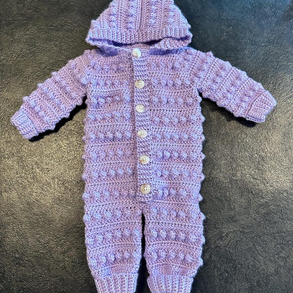 Bobbi Baby Romper One Piece Jumpsuit Crochet Pattern in Sizes Preemie ...