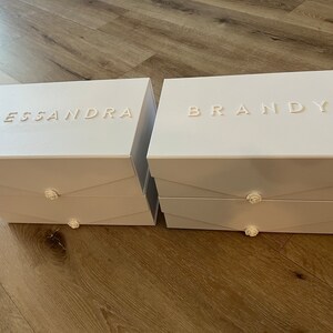 Empty Bridesmaid Proposal Gift Boxes, White Minimalist Aesthetic ...