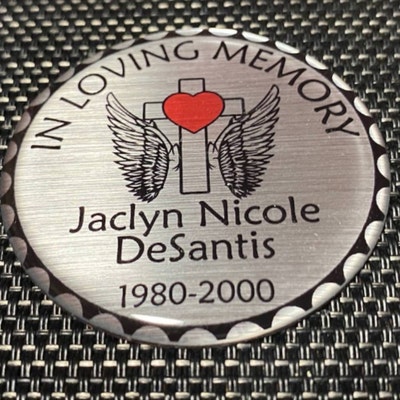 Tufskinz in Loving Memory Rated Badges Brushed Silver 1 - Etsy