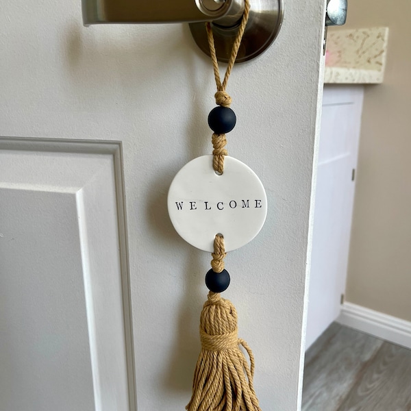Circle Edition Occupied Bathroom Door Sign Do Not Disturb Wood Bead ...