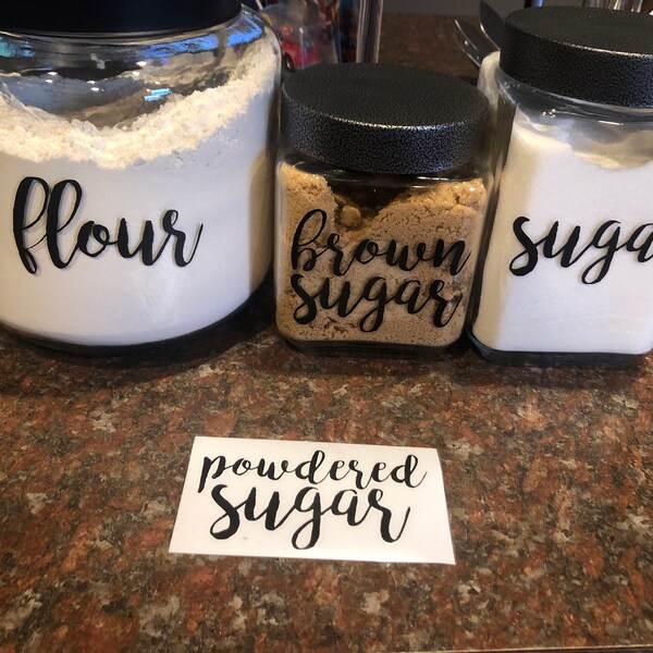 Kitchen Canister STICKERS ONLY - Etsy
